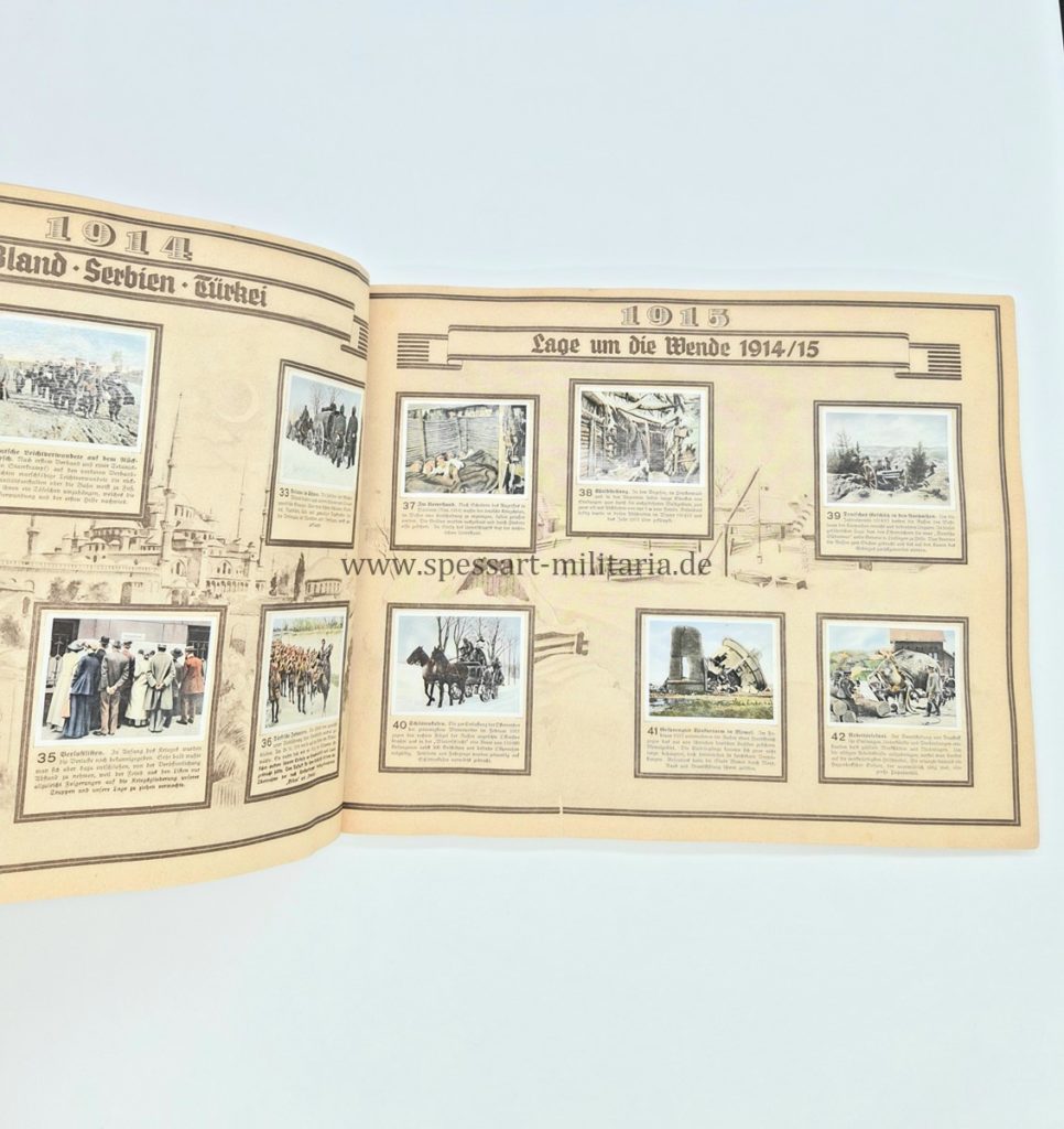 Der Weltkrieg 1914-1918. Sammelbilderalbum - Spessart Militaria