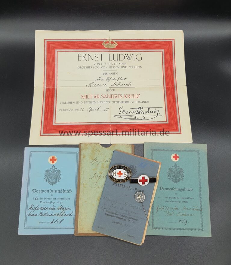 Nachlass Schwester Maria-Schuch Hessische freiwillige Krankenpfleger ...